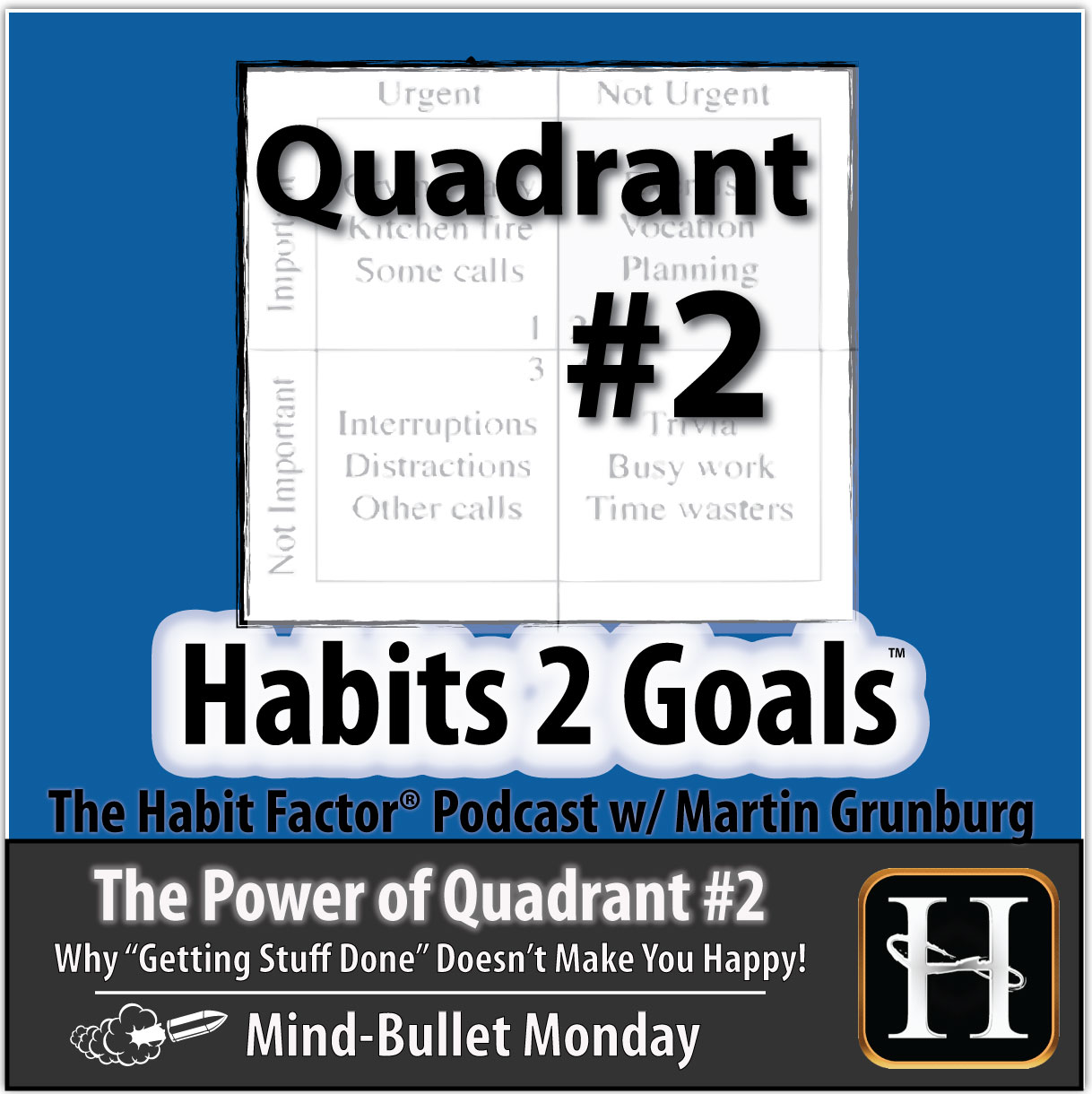 S02-Mind Bullet Monday 17: The Power of Quadrant #2! - Habits 2 Goals ...